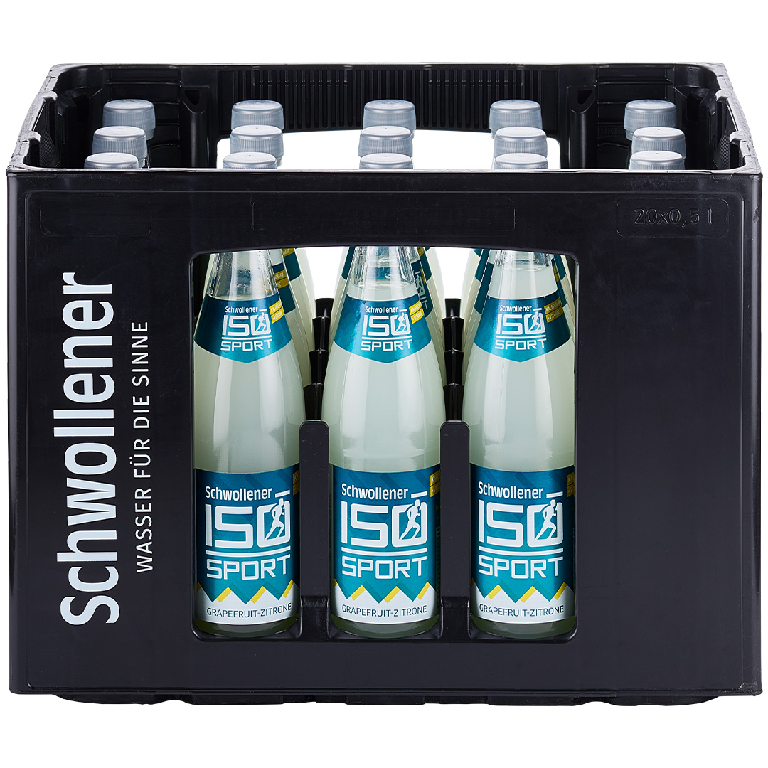 Iso Sport Grapefruit-Zitrone 0,50 L Glas - Schwollener Sprudel GmbH & Co KG