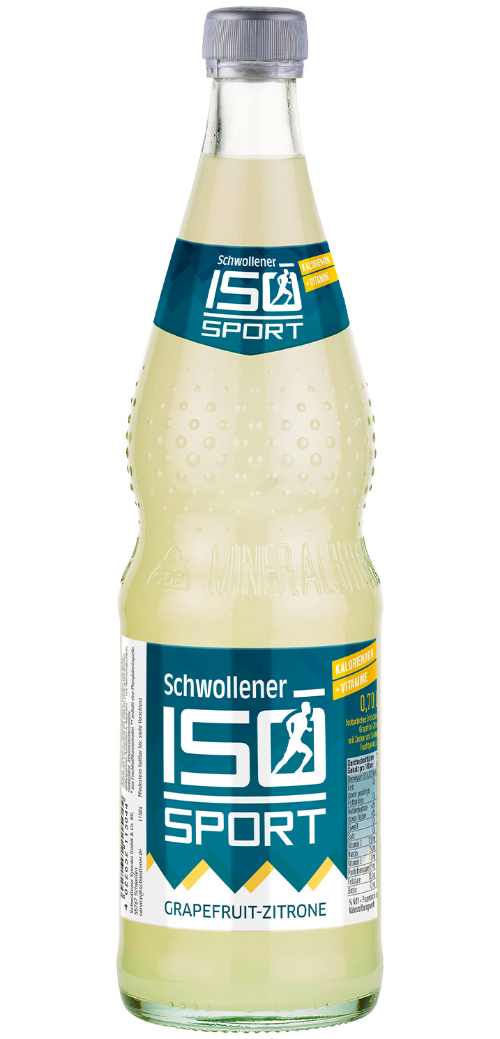 Iso Sport Grapefruit-Zitrone 0,70 L Glas - Schwollener Sprudel GmbH & Co KG