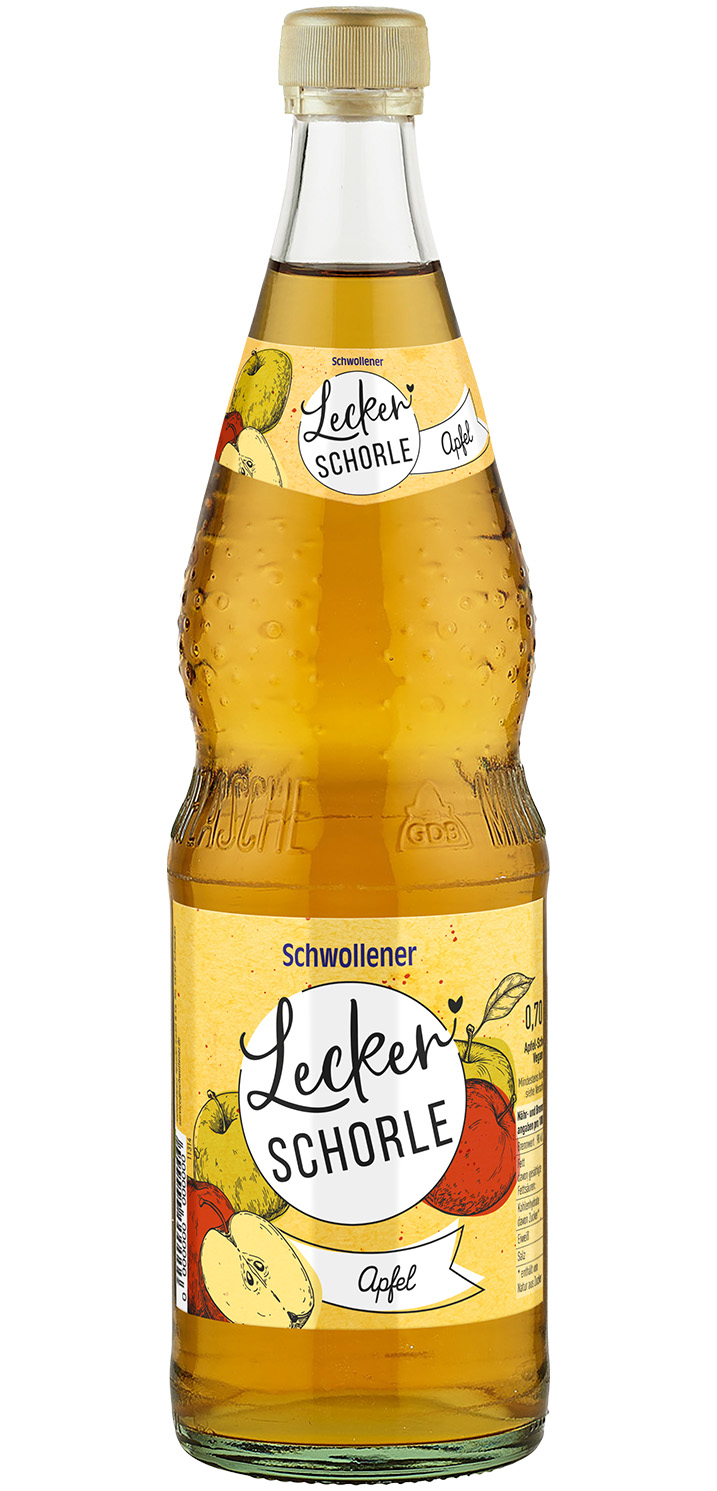 Apfel-Schorle 0,70L Glas - Schwollener Sprudel GmbH & Co KG